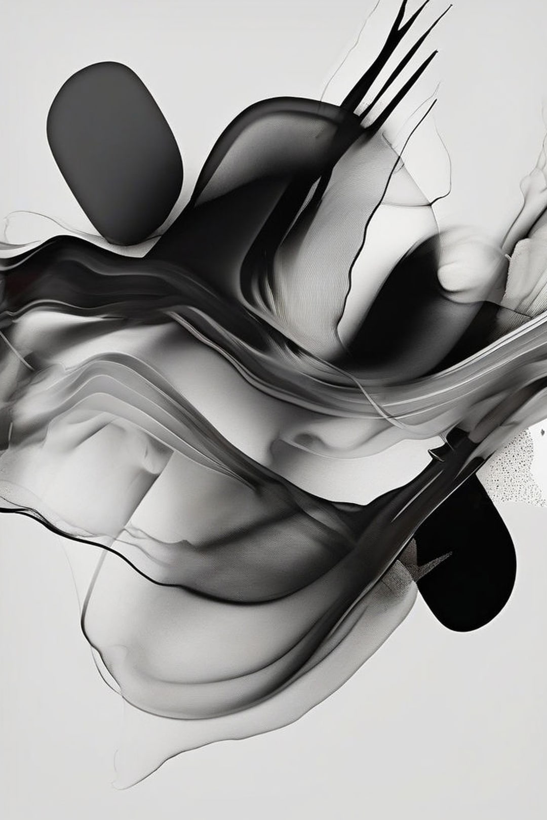 Black and White Abstract Printable Art - Etsy