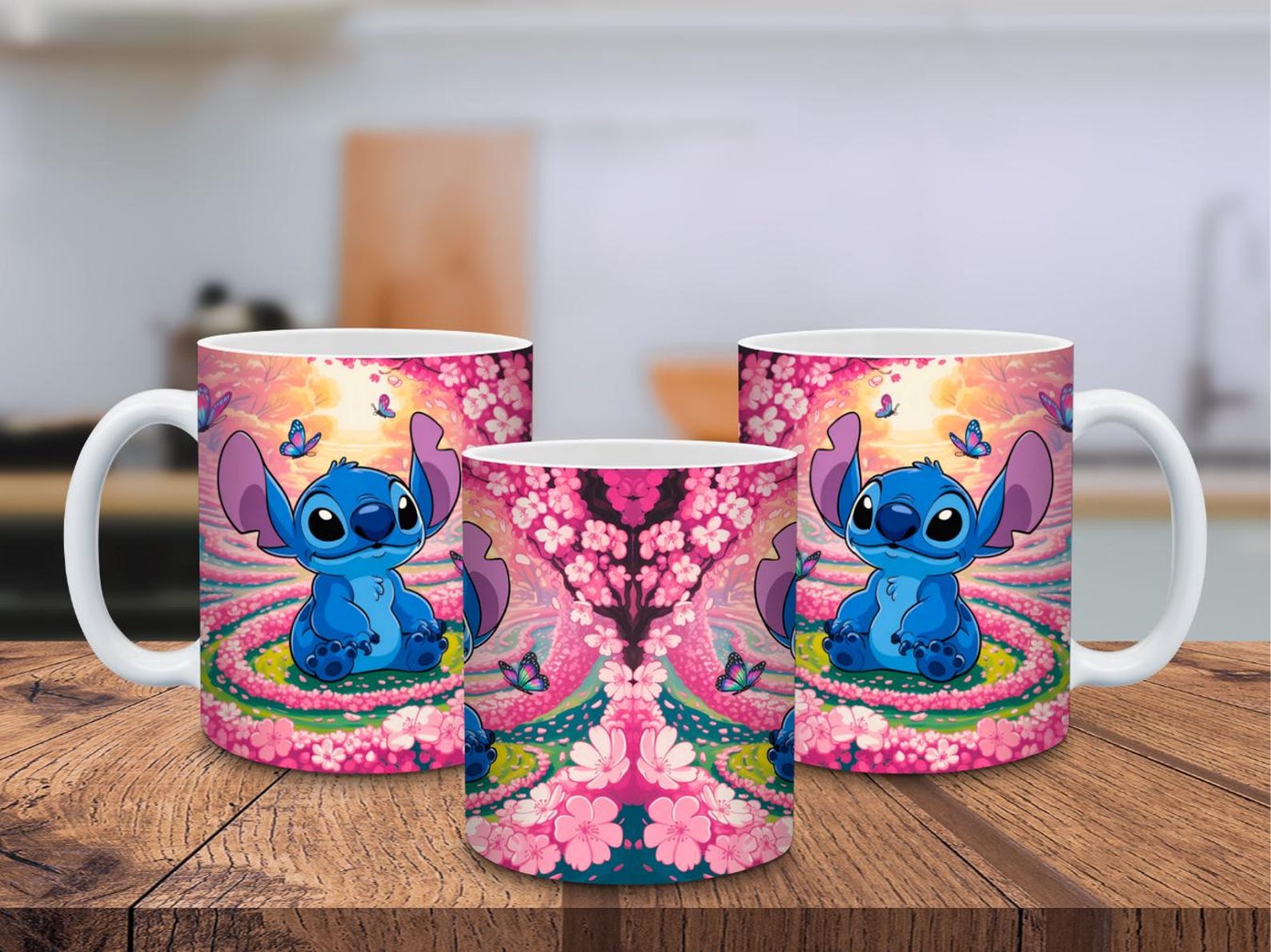 Floral Stitch Mug Wrap Template – 11 oz & 15 oz Instant Digital ...