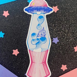 Cute Alien Vs Cows 5 Sticker Set - Etsy