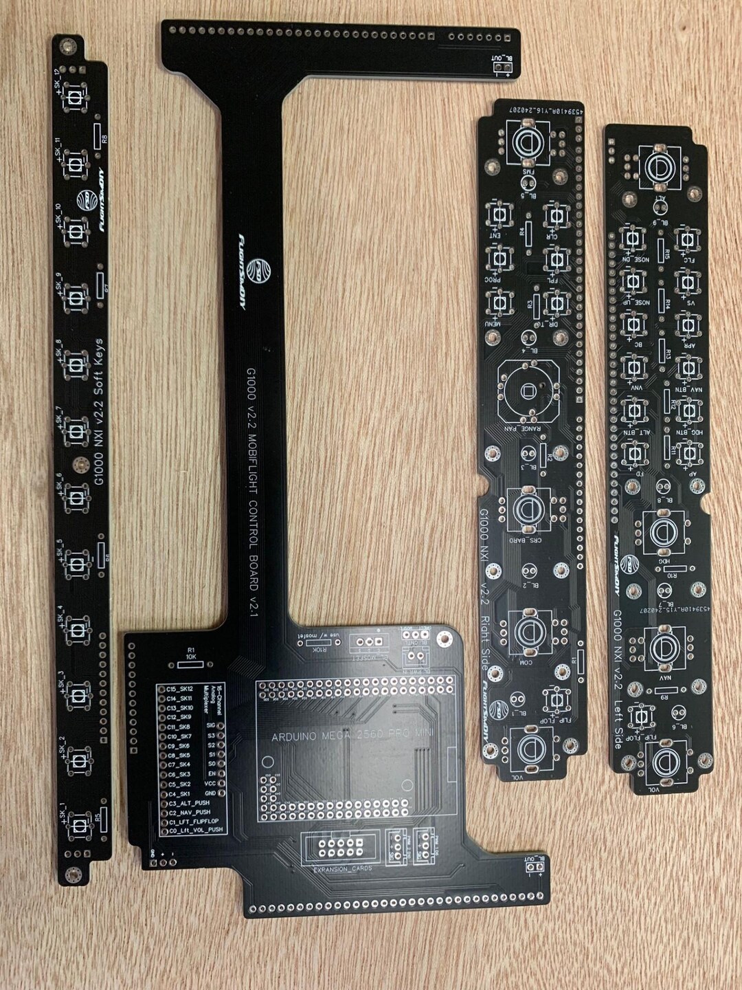 FSD G1000 4 PCB Set. Three Styles ( Blank, With Parts, or Built and ...