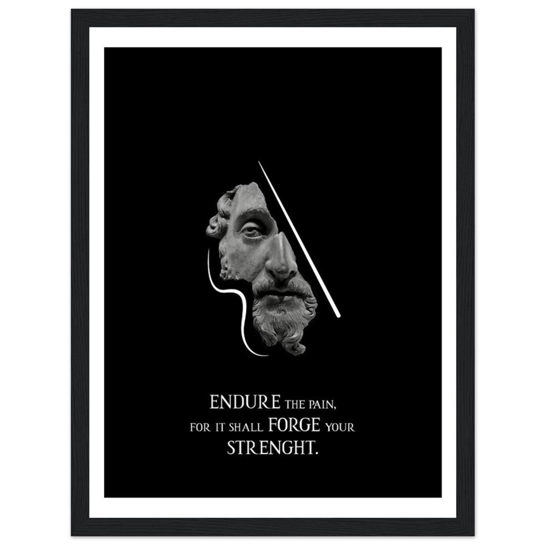 Framed Motivational Stoic Sigma-male Poster premium Matte Finish - Etsy