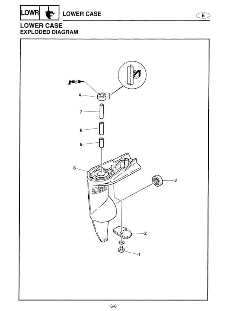 Yamaha 2 Stroke 2HP 2B/2C (2MH) Outboard Engine Service/shop/repair ...