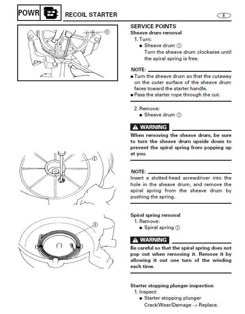 Yamaha 2 Stroke 40hp (40C) and 50hp (50C) Outboard Service Manual ...