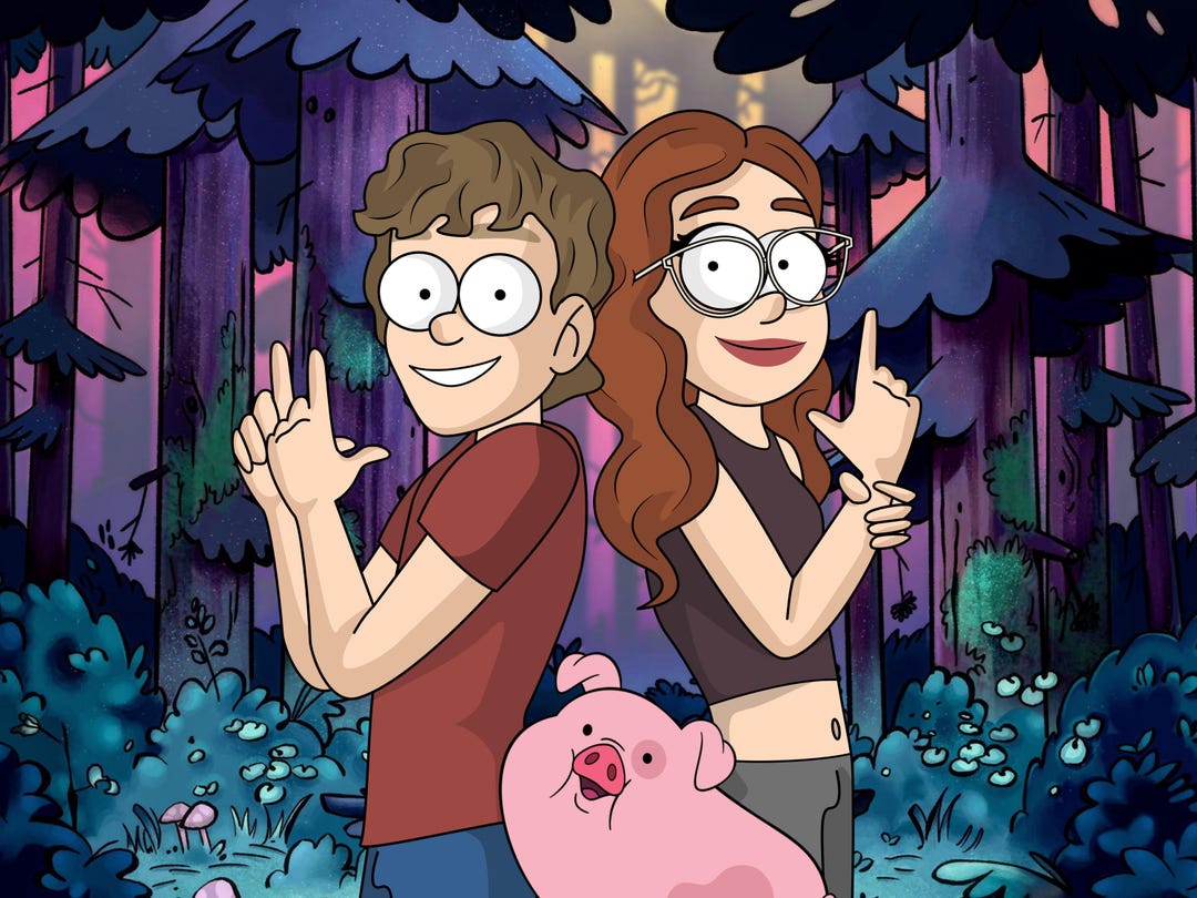 Custom Gravity Falls Style Family Portrait, Cartoon Art (digital File ...