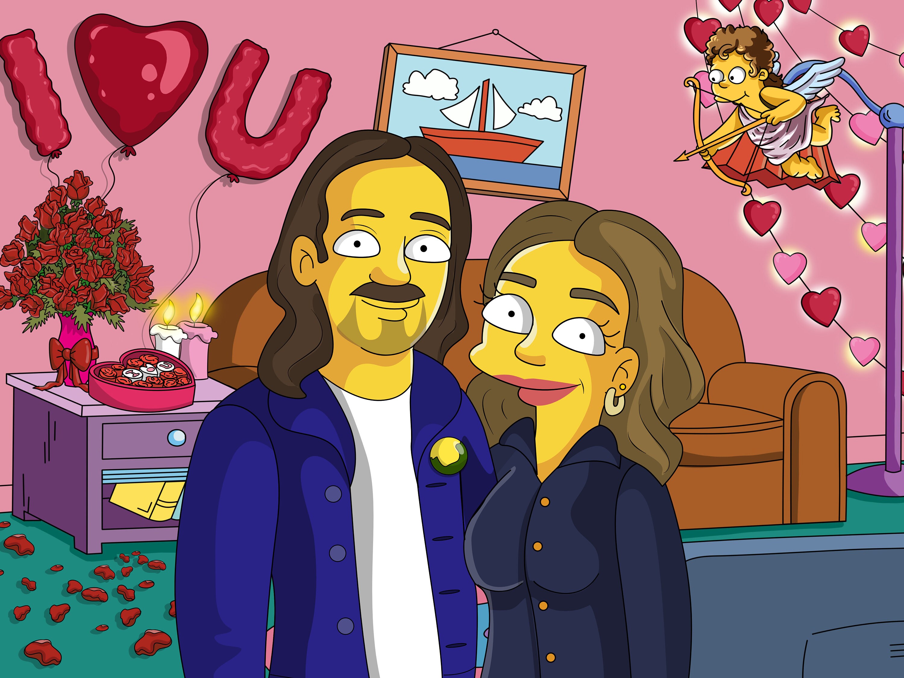 Simpsons Portrait, Custom Family Cartoon Portrait Gift, Custom Cartoon ...
