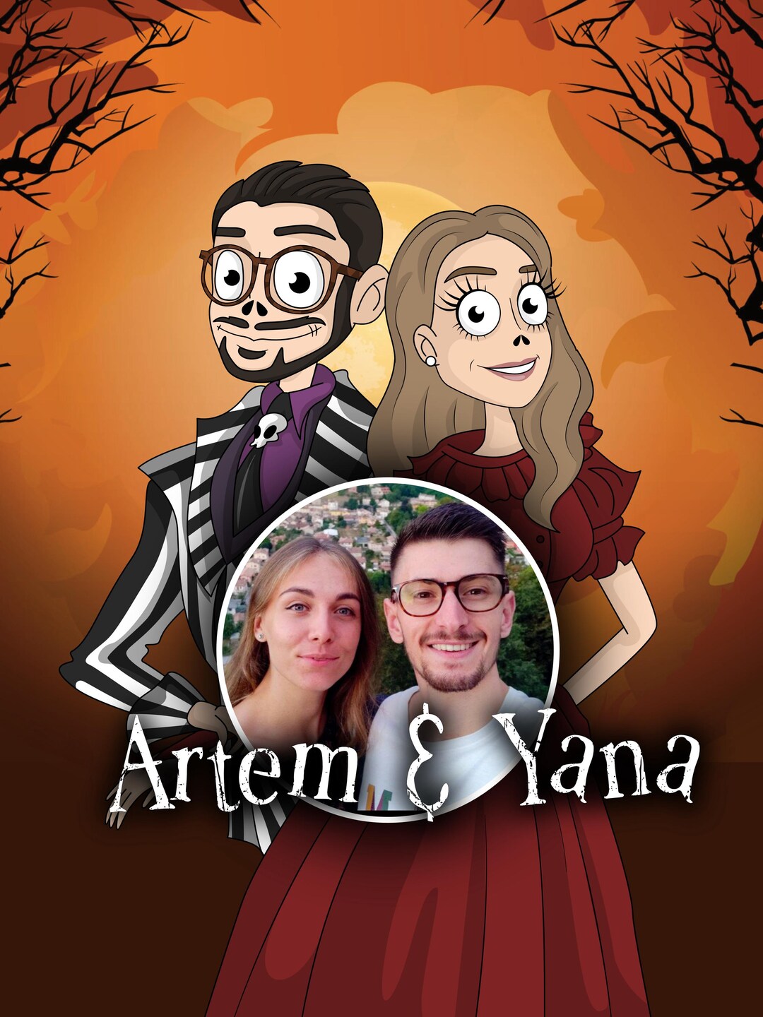 Personalized Tim Burton Style Personal Portrait, Become Burton's ...