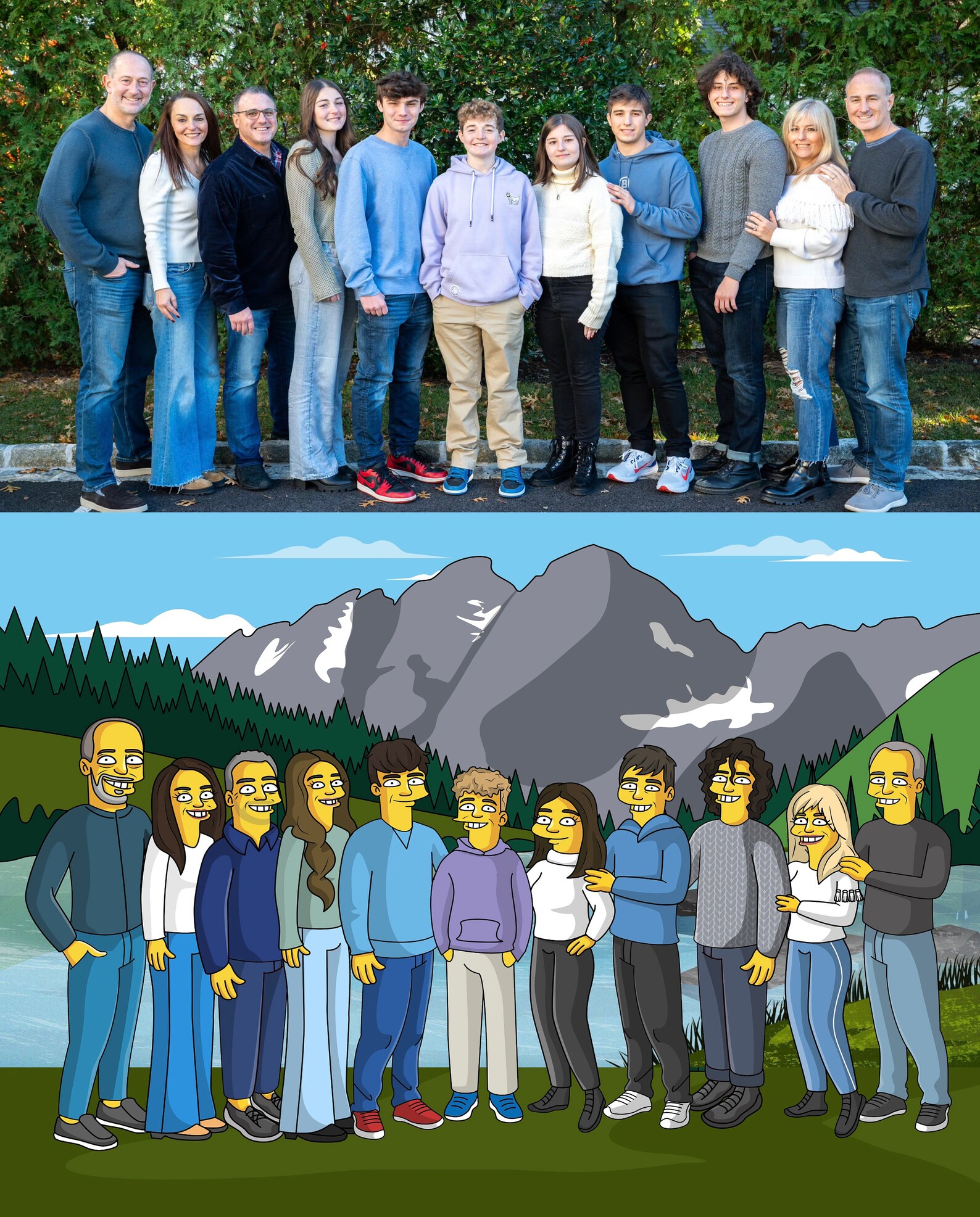 Custom Dad Portrait . Simpsons Daddy Portrait. Fathers Day Portrait ...