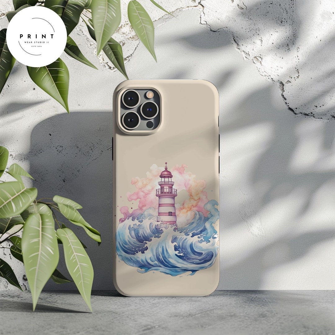 Pastel Lighthouse Phone Case Seashell Beachy Coquette Summer Collage ...