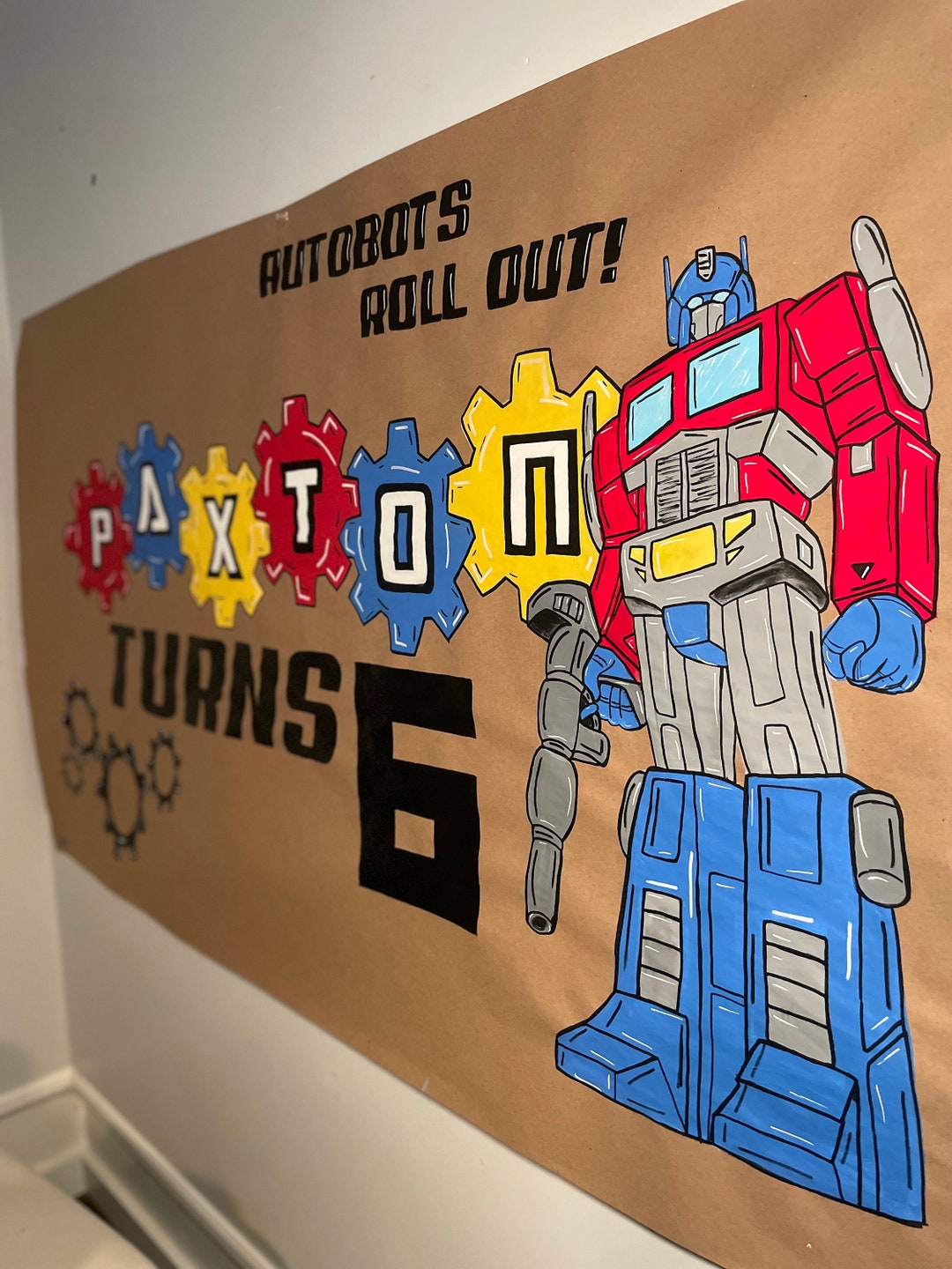 Custom Transformers Birthday Banner/sign - Etsy