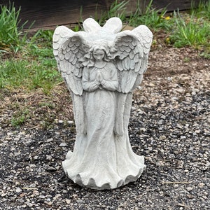 Garden Angels Statue Concrete Three Angels Sculpture Cherub Stone ...