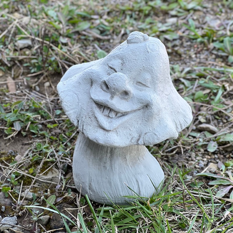 Toadstool Stone Statue - Etsy