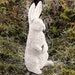 Standing Rabbit Statuary With Big Ears Concrete Bunny Rabbit Garden ...
