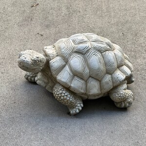 Massive Turtle Sculpture 9" Sea Turtle Garden Statue Cement Turtoise ...