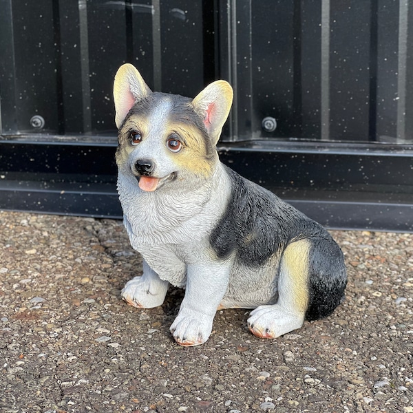 Corgi Dog Statue for Garden - Etsy