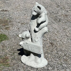 Large Bears Sculpture 35 Concrete Bear Garden Statue Welcome Sign ...