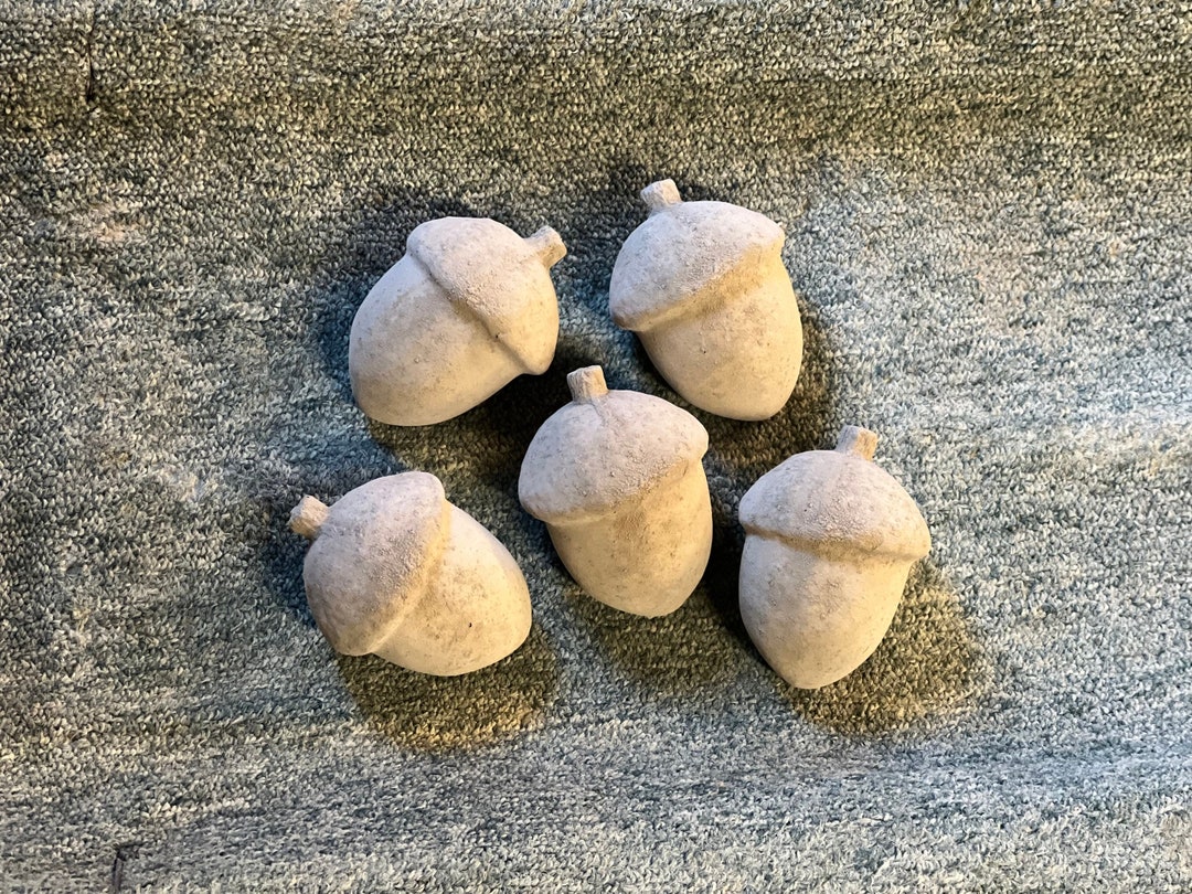 Concrete Acorns Figurines Stone Acorn Statue Garden Backyard Patio ...