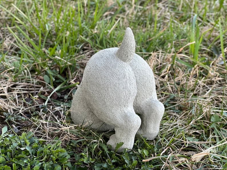 Concrete Digging Dog Statue Stone Funny Dog Figurine Garden Cement ...