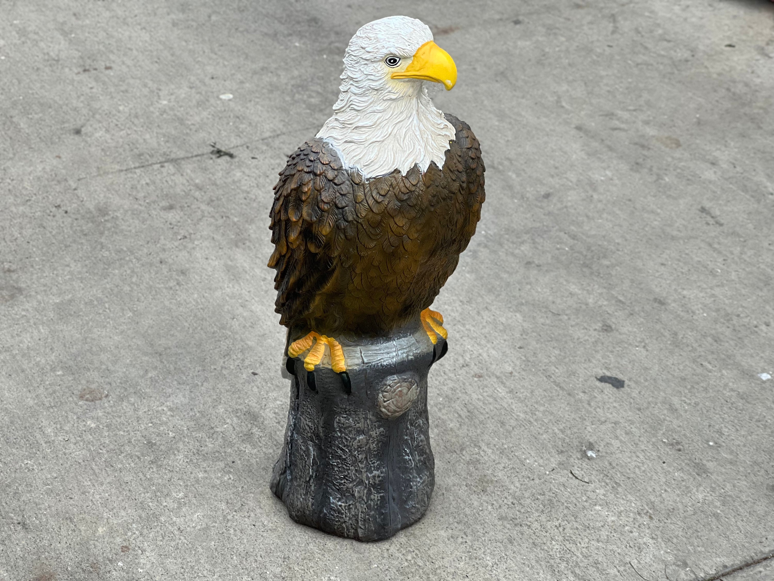 American Eagle Resin Statue 23 Hand Painted Patriotic Decor Garden ...