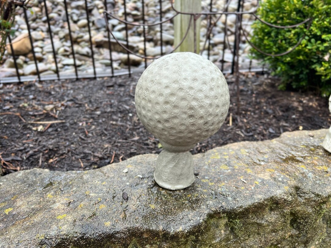 Stone Golf Ball Figurine Concrete Golf Ball Statue Golfer Gift Garden ...