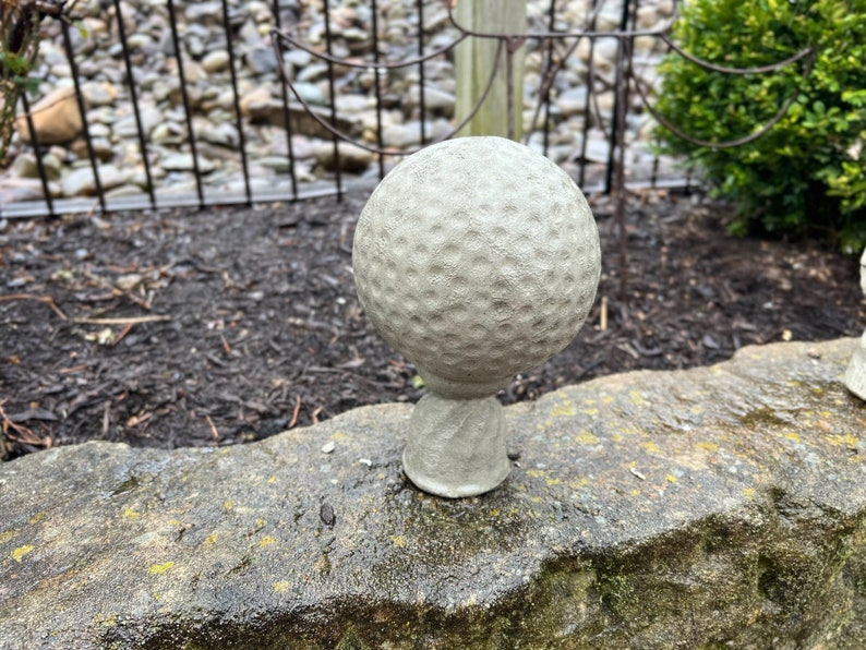 Stone Golf Ball Figurine Concrete Golf Ball Statue Golfer Gift Garden ...