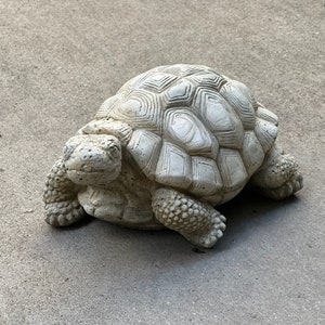 Massive Turtle Sculpture 9" Sea Turtle Garden Statue Cement Turtoise ...