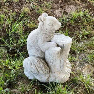 Large Squirrel Statue Garden Outdoor Squirrel Sculpture Concrete Animal ...