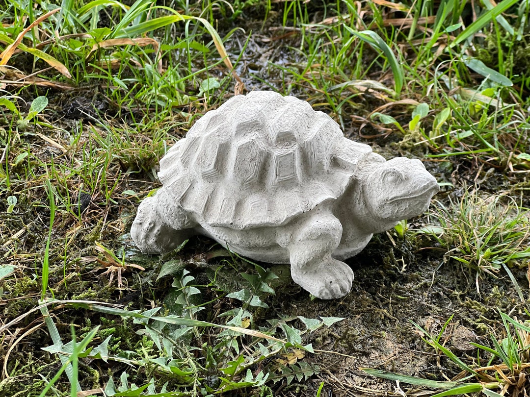 Stone Turtle Statue Garden Reptile Decor Concrete Turtle Figurine Sea ...