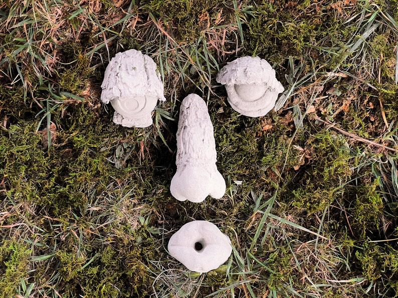 Wall Hanging Tree Face Garden Plaque Sign Concrete Woodland Stump ...