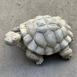 Massive Turtle Sculpture 9" Sea Turtle Garden Statue Cement Turtoise ...