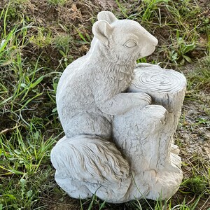 Large Squirrel Statue Garden Outdoor Squirrel Sculpture Concrete Animal ...
