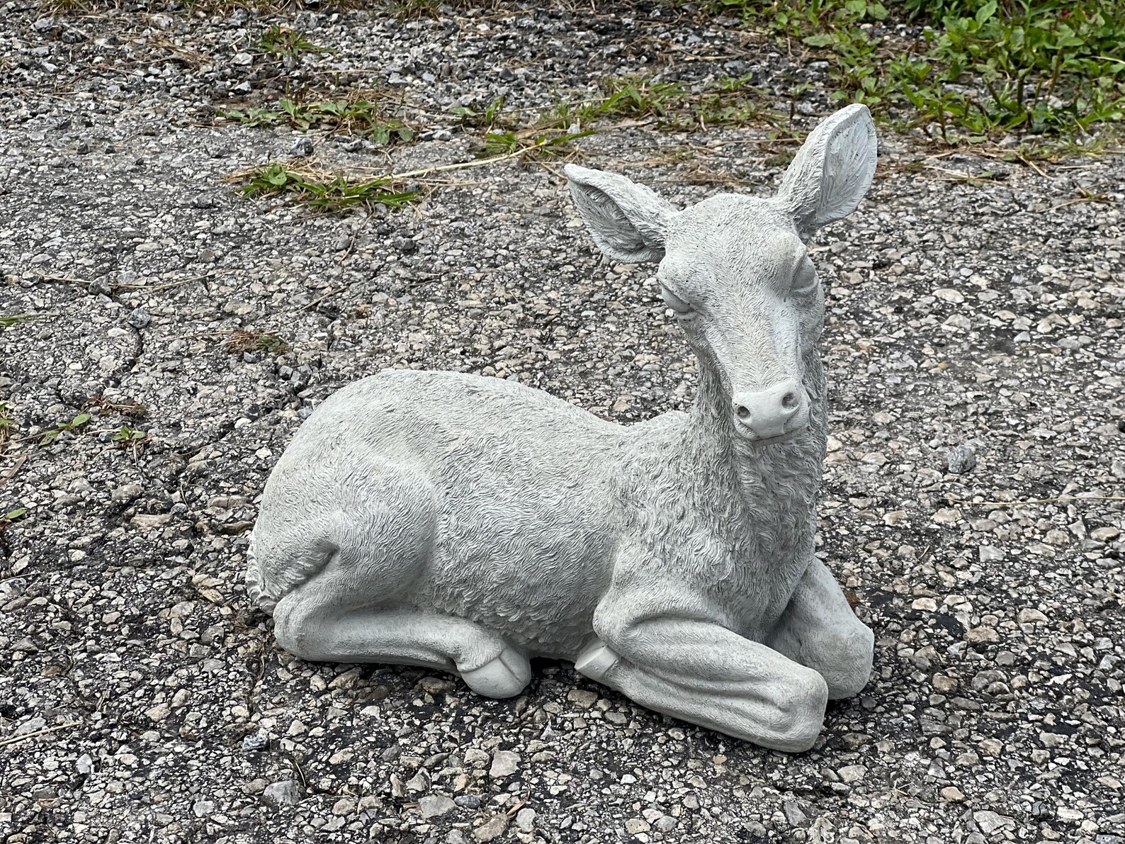 Huge Deer Statue Concrete Garden Sculpture Realistic Forest Animal ...