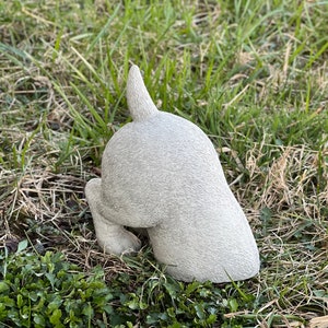 Concrete Digging Dog Statue Stone Funny Dog Figurine Garden Cement ...