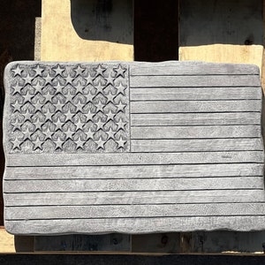 American Flag Cement Decoration US Flag Statue Wall Ornament Outside ...