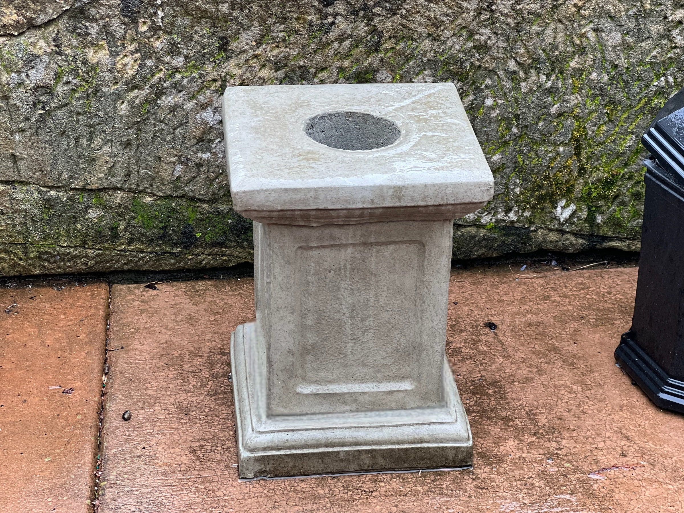 Garden Column Statue Concrete Pedestal Sculpture Outdoor Stone Plant ...