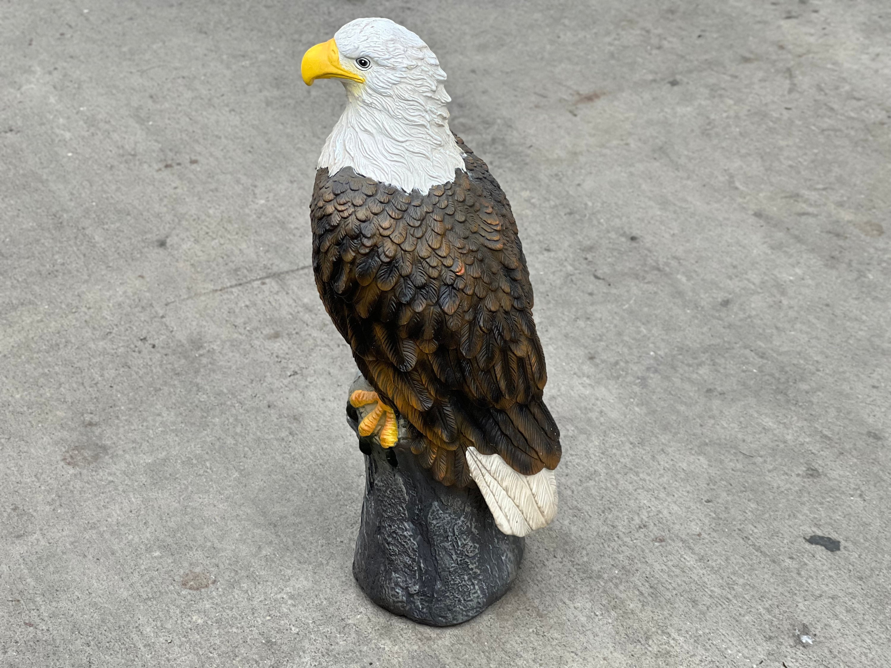 American Eagle Resin Statue 23 Hand Painted Patriotic Decor Garden ...