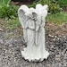 Garden Angels Statue Concrete Three Angels Sculpture Cherub Stone ...