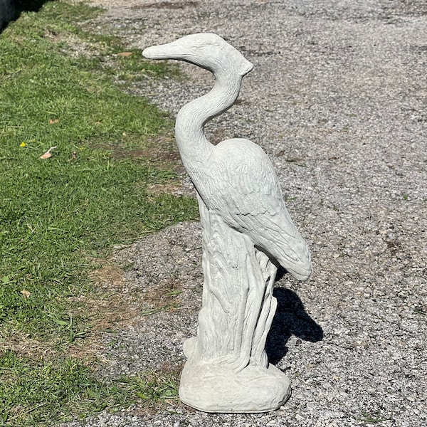 Outdoor Statue Blue Heron - Etsy