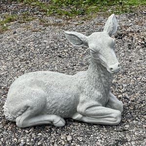 Huge Deer Statue Concrete Garden Sculpture Realistic Forest Animal ...