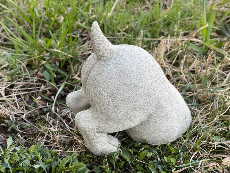 Concrete Digging Dog Statue Stone Funny Dog Figurine Garden Cement ...