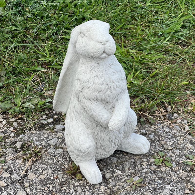 Stone Cement Rabbit - Etsy