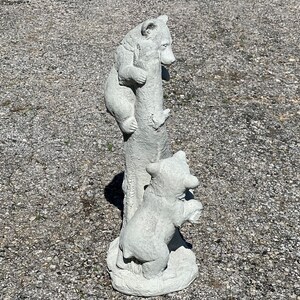 Large Bears Sculpture 35" Concrete Bear Garden Statue Welcome Sign ...