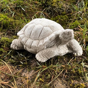 Stone Turtle Statue Concrete Turtle Figurine Garden Animal Sculpture ...