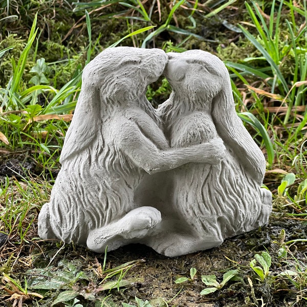 Concrete Outdoor Garden Statues Rabbit - Etsy