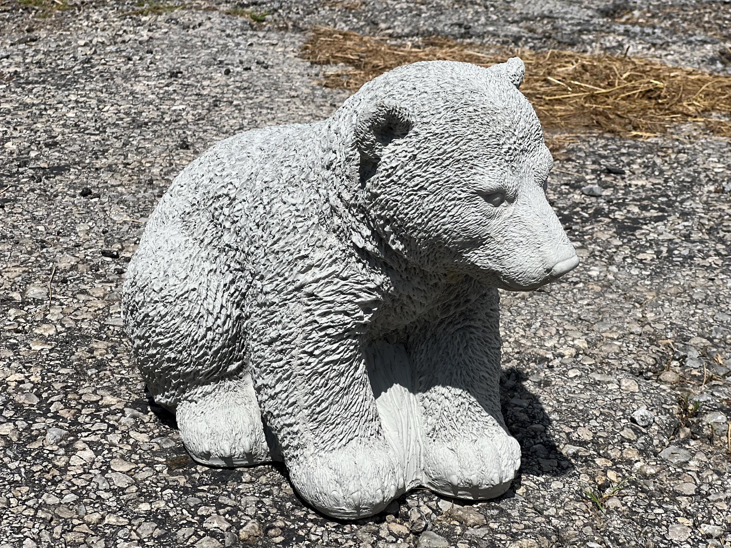 Large Concrete Bear Statue Garden Stone Decoration Outdoor Lawn Cement ...