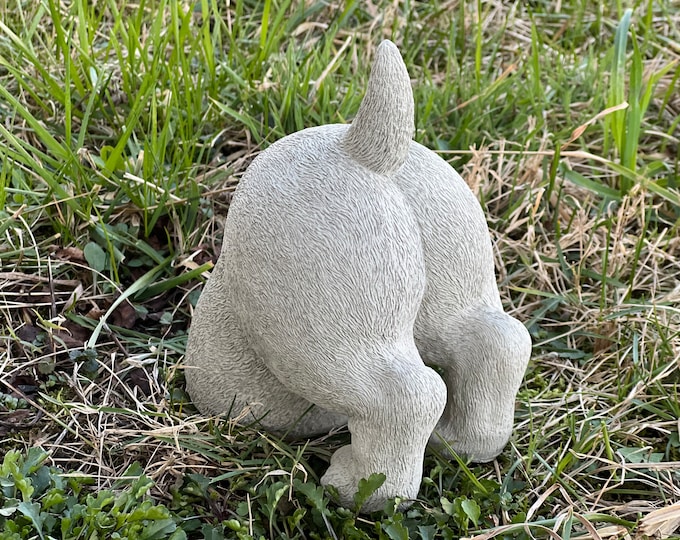 Concrete Digging Dog Statue Stone Funny Dog Figurine Garden Cement ...