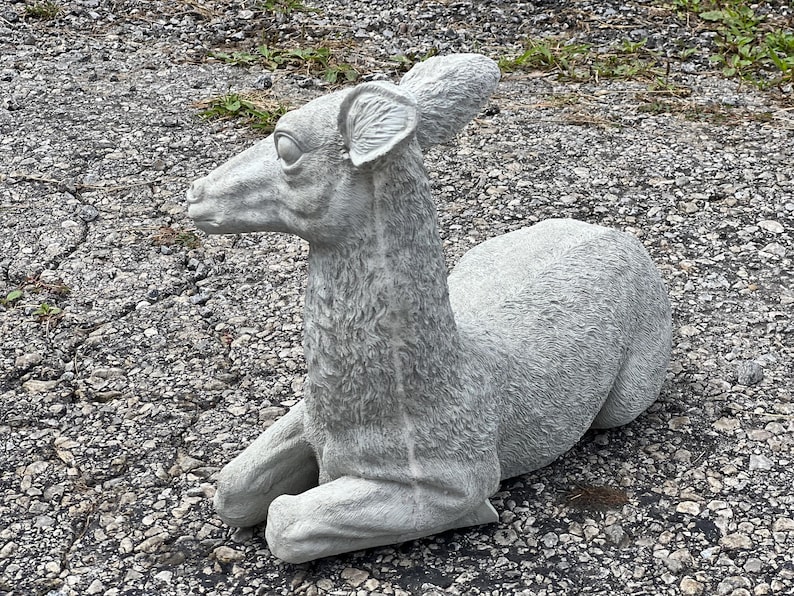 Huge Deer Statue Concrete Garden Sculpture Realistic Forest Animal ...