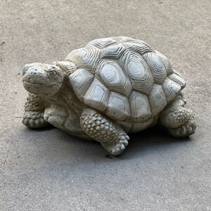 Massive Turtle Sculpture 9" Sea Turtle Garden Statue Cement Turtoise ...