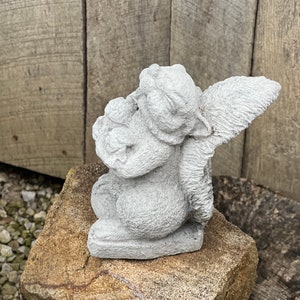 Squirrel Garden Statue Concrete Animal Sculpture Squirrel Stone ...
