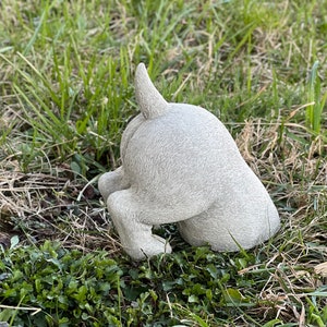 Concrete Digging Dog Statue Stone Funny Dog Figurine Garden Cement ...