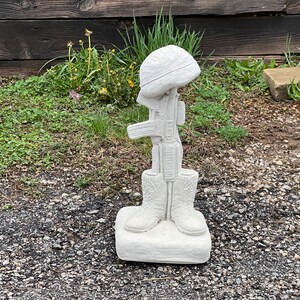 Massive Concrete Soldier Memorial Sculpture Concrete Military Statue ...